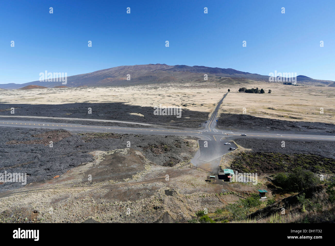 Mauna Kea crater landscape, shield volcano, Big Island, Hawaii, USA ...