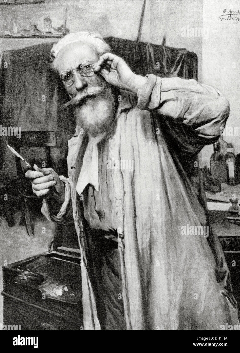Jose Jimenez Aranda (1837-1903). Spanish painter. Copy of a painting by ...