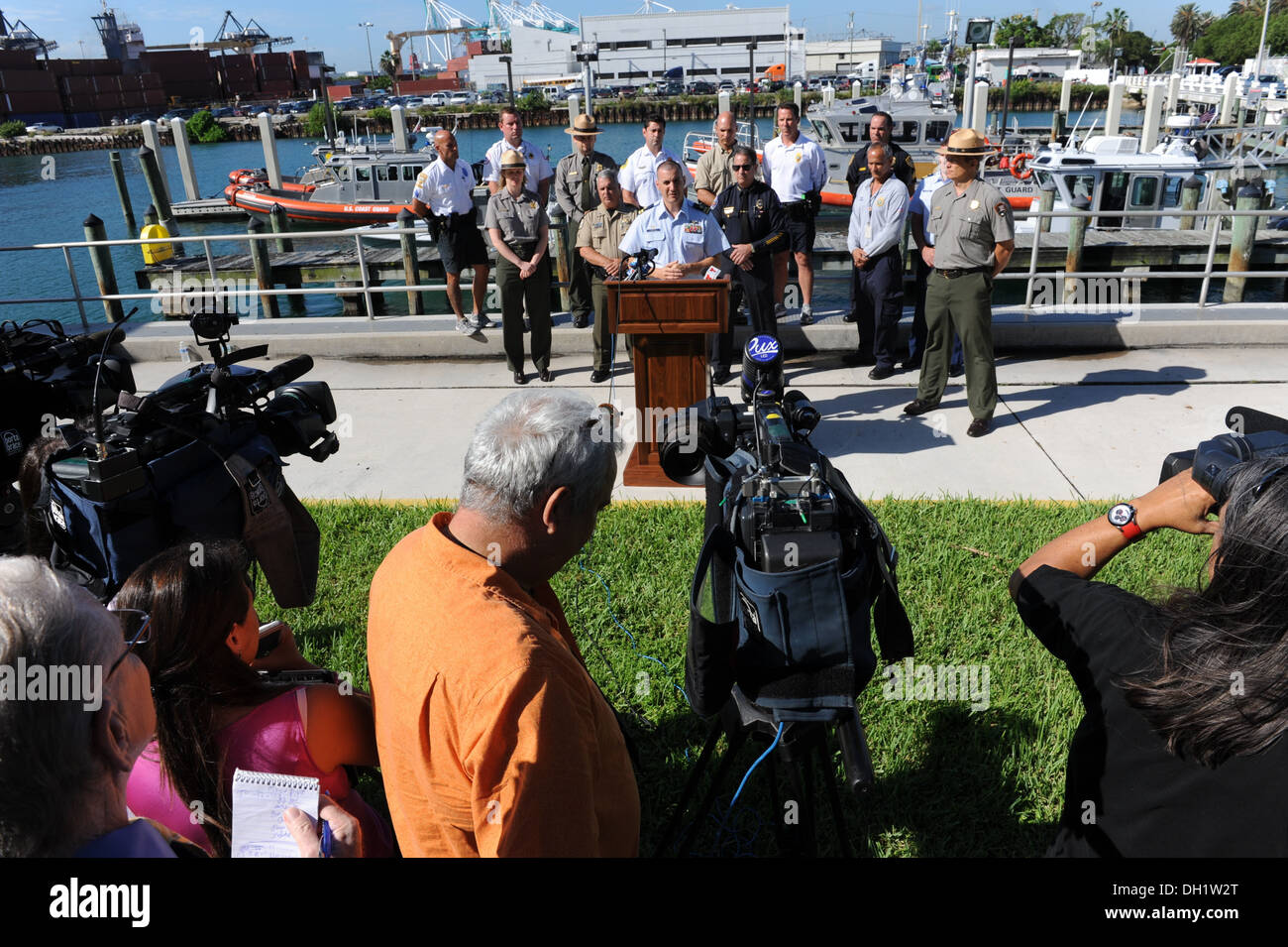Lt. Michael Cortese, commanding officer of Coast Guard Station Miami ...
