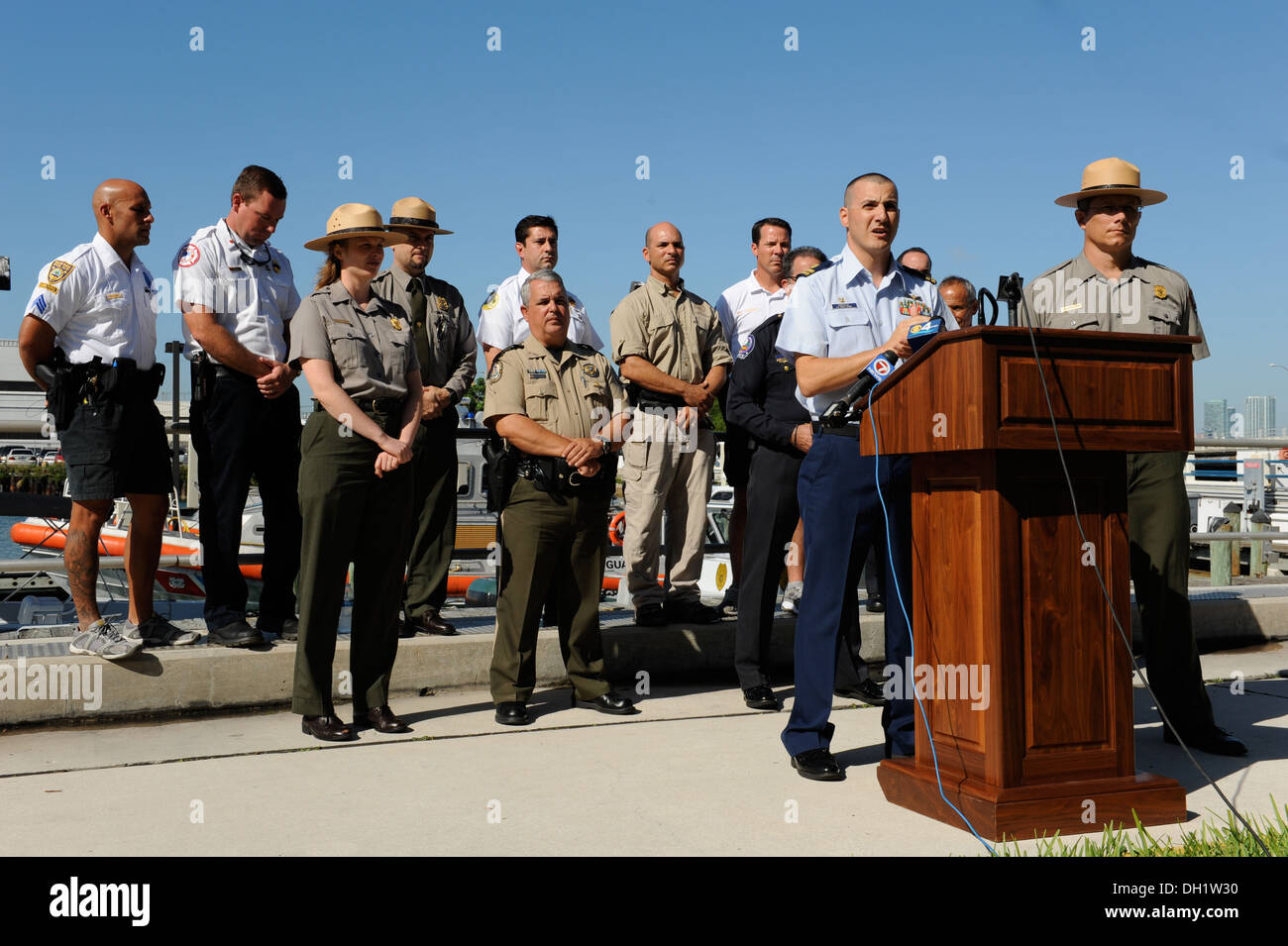 Lt. Michael Cortese, commanding officer of Coast Guard Station Miami ...