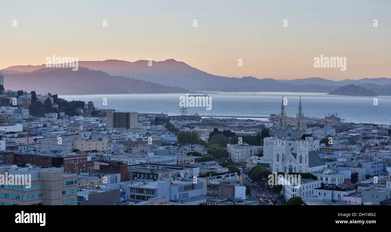 Panorama from telegraph hill hi-res stock photography and images - Alamy