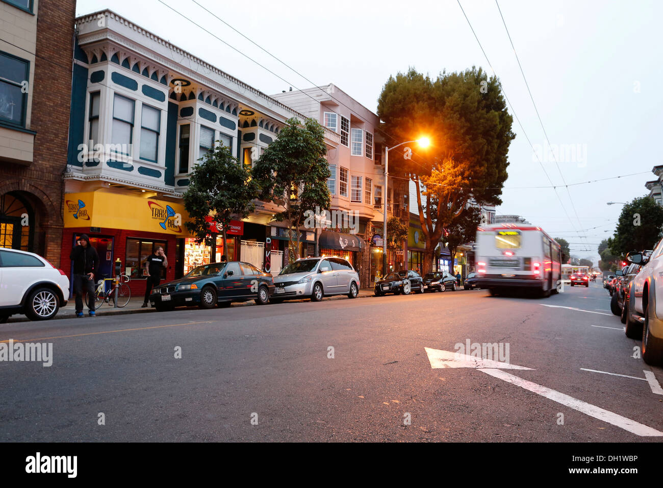 Bus in The Haight, San Francisco, California, USA Stock Photo - Alamy