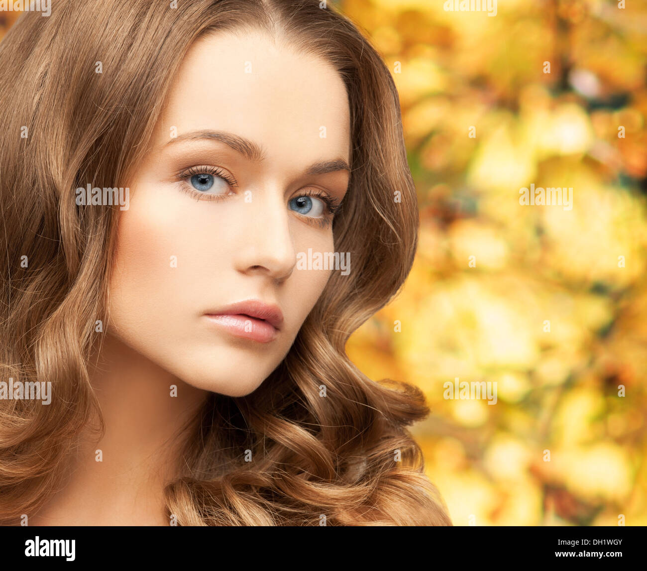 beautiful woman with long hair Stock Photo - Alamy