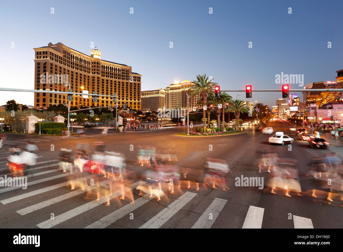 Bellagio hotel at night, Las Vegas, Nevada, USA Stock Photo - Alamy