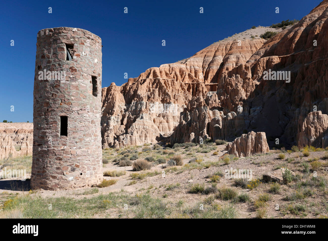 Old tower, Cathedral Gorge State Park, Caliente Caldera Complex, Nevada ...