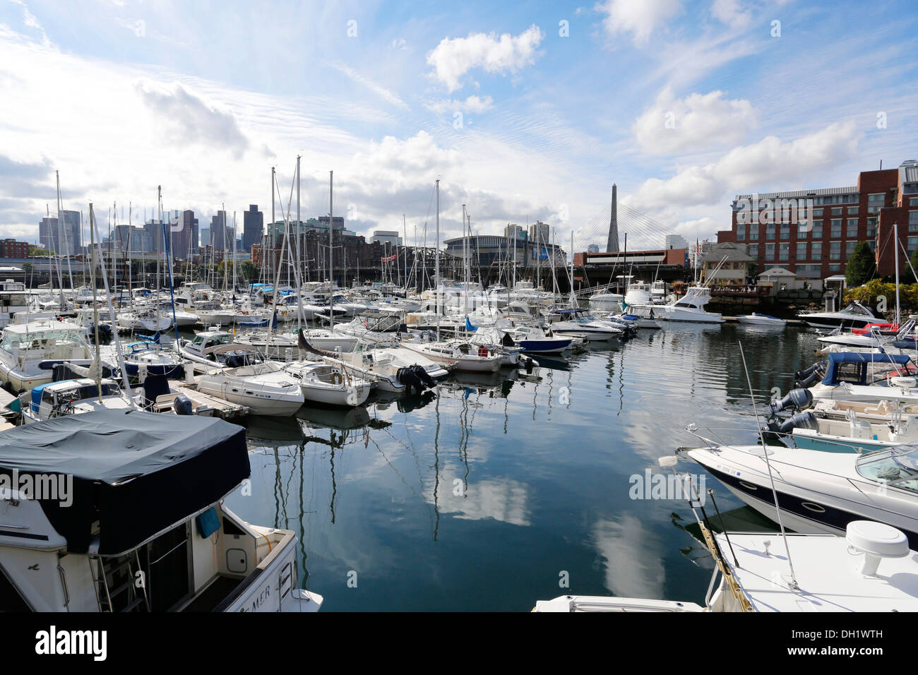 Port in the North End, Boston Massachusetts, USA Stock Photo - Alamy