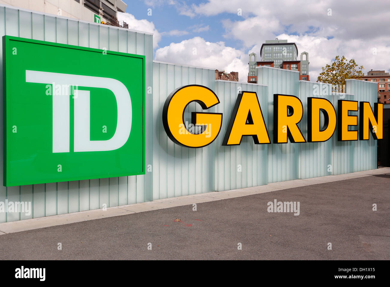 TD Garden arena, lettering, Boston, Massachusetts, USA Stock Photo - Alamy