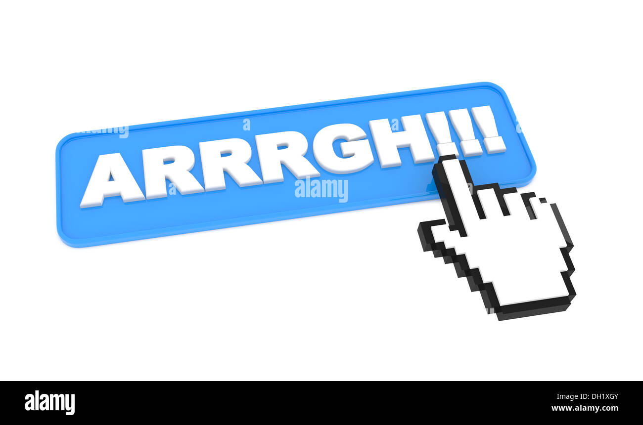 Web Button "ARRRGH!!!" on White Background Stock Photo - Alamy