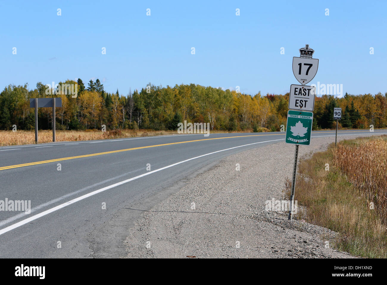 King's Highway 17 of the Trans-Canada Highway system, Ontario, Canada ...