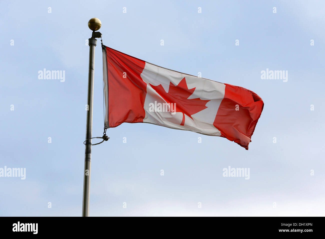 Canadian Flag, Fort Wellington National Historic Site, Prescott ...