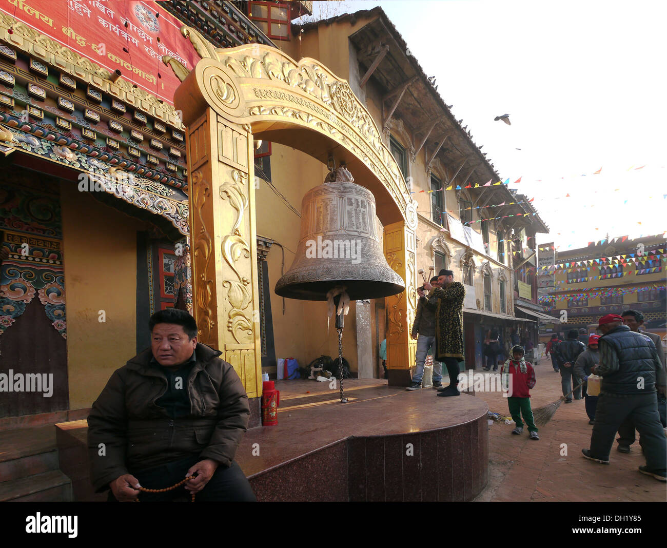 Tibetan bell kathmandu nepal asia hi-res stock photography and images ...