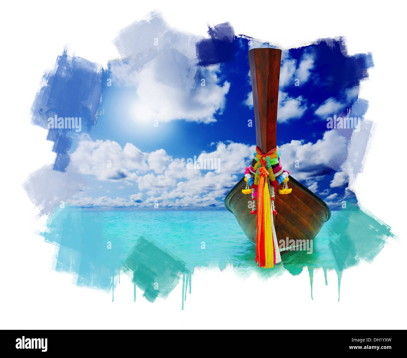 Drawing pen boat Cut Out Stock Images & Pictures - Alamy