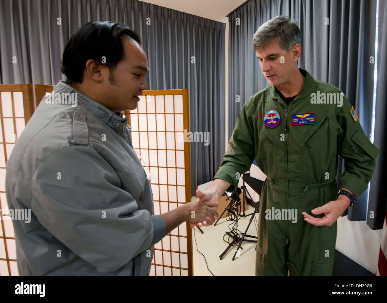Naval Air Facility (NAF) Atsugi Commanding Officer Capt. Steven Wieman ...