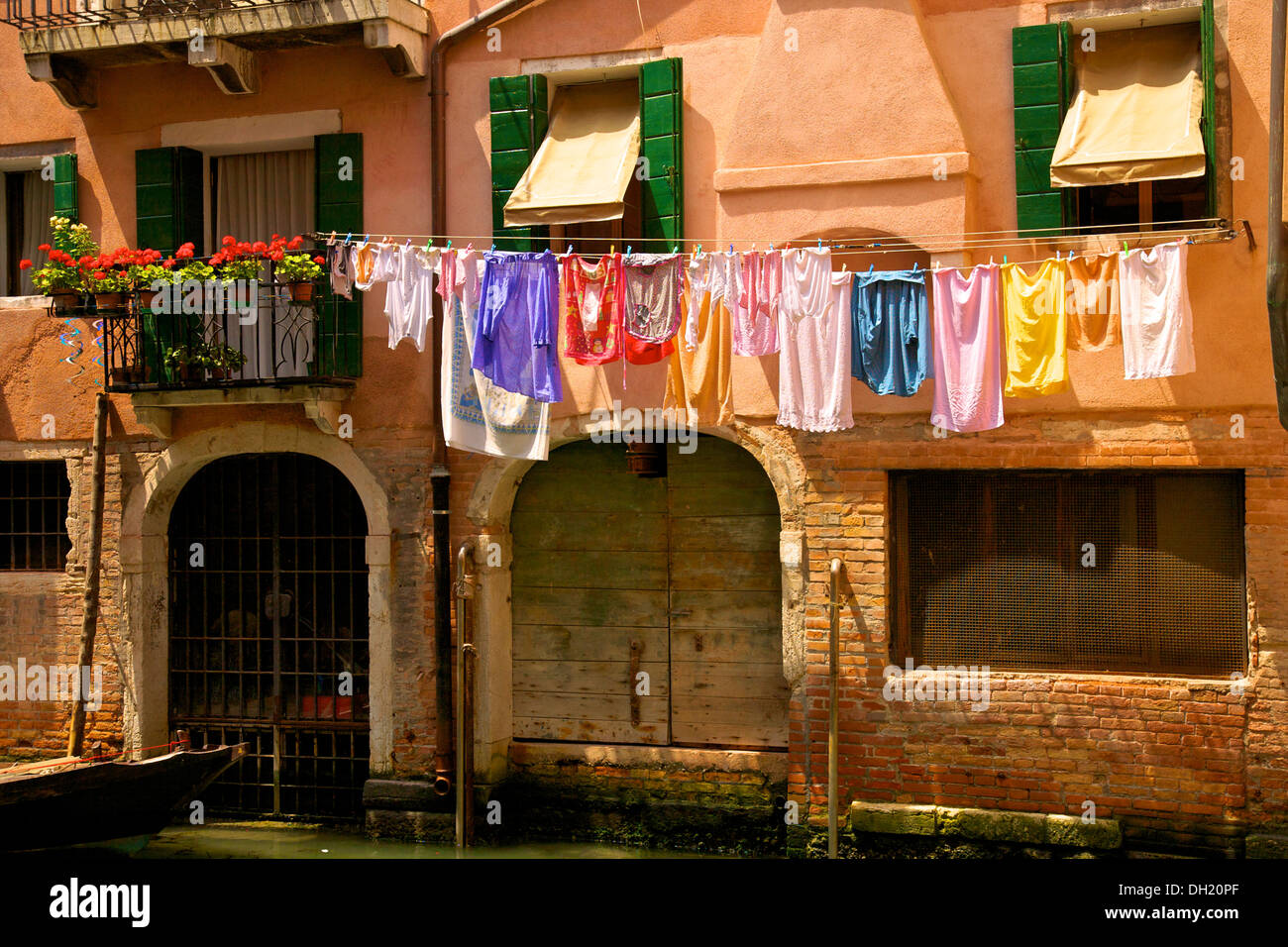 Washing Line, Venice, Italy Stock Photo - Alamy