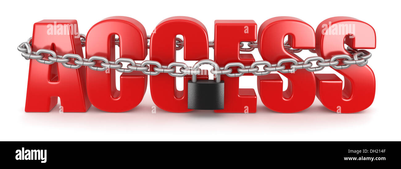 access and lock (clipping path included Stock Photo - Alamy
