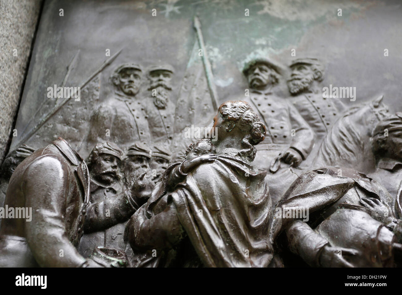 Relief, detail, Soldiers and Sailors Monument, Boston Common ...