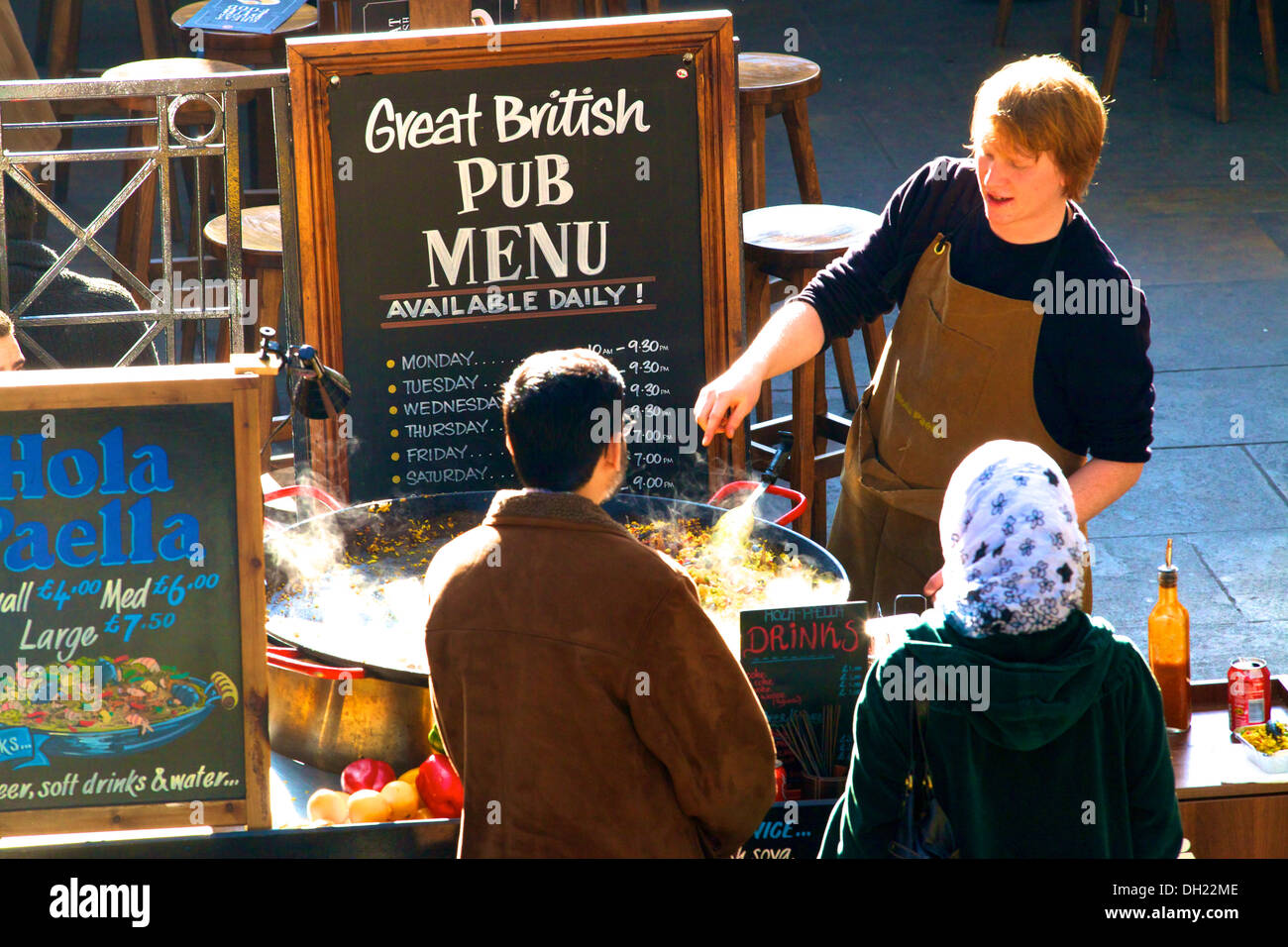 Food Stall, Covent Garden, London, England Stock Photo - Alamy