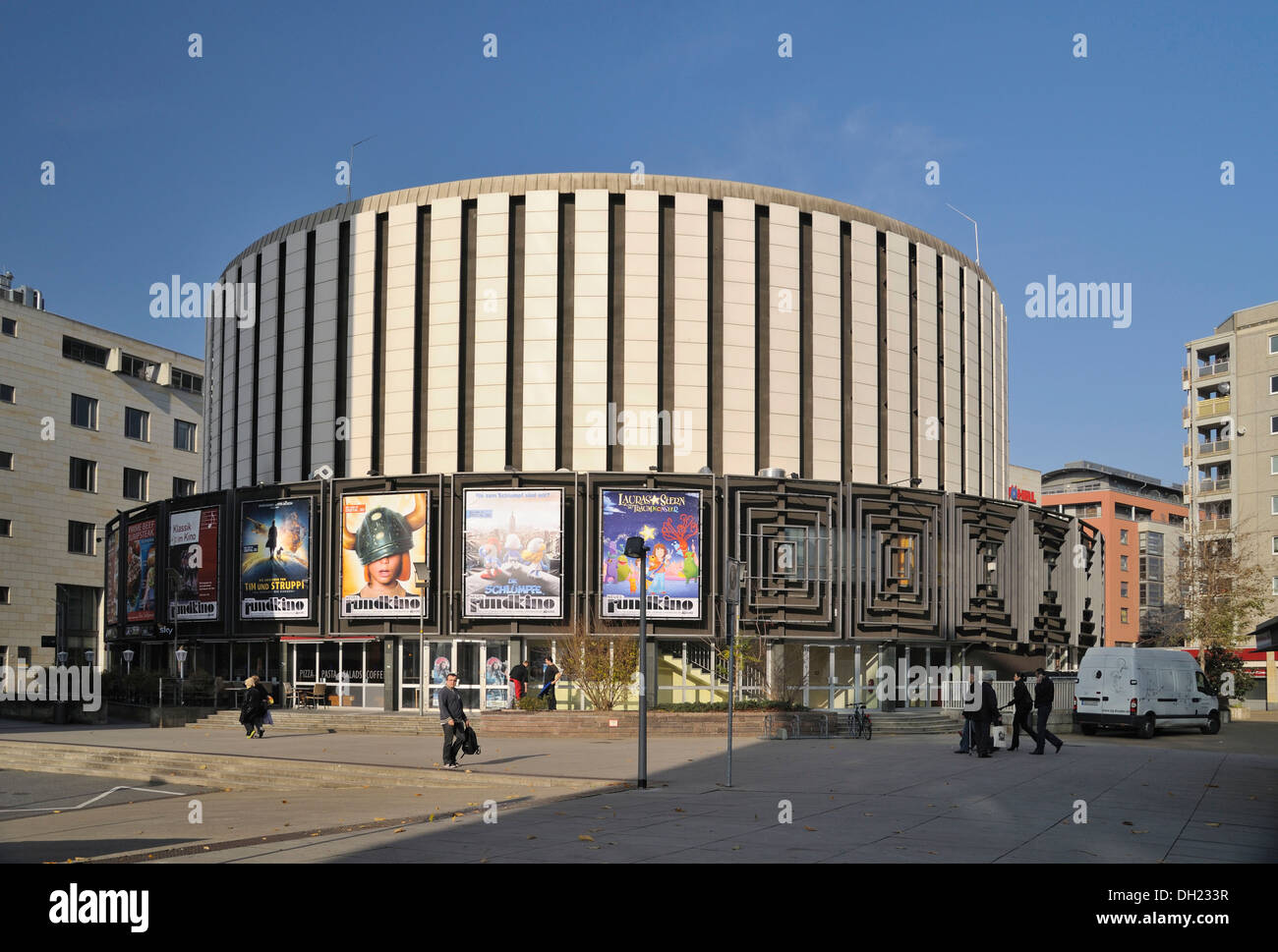 Rundkino, round cinema building, listed building, Prager Strasse ...