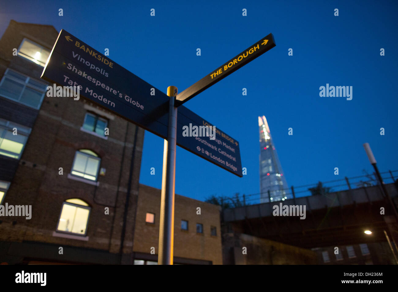 A street sign outside the occupied house in Park Street. The building ...
