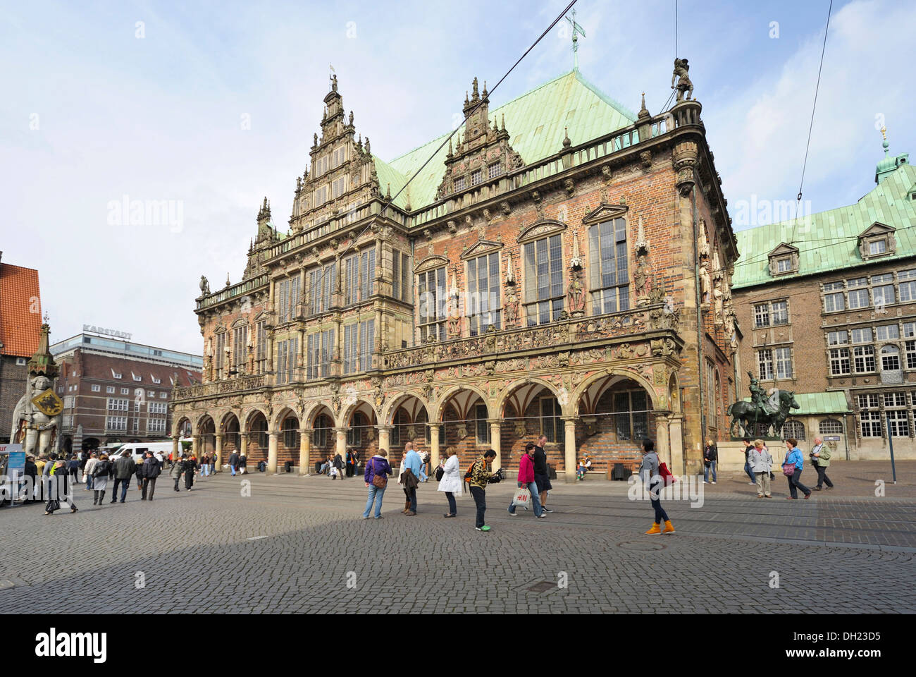 Bremen town hall in Marktplatz square, Bremen Stock Photo - Alamy