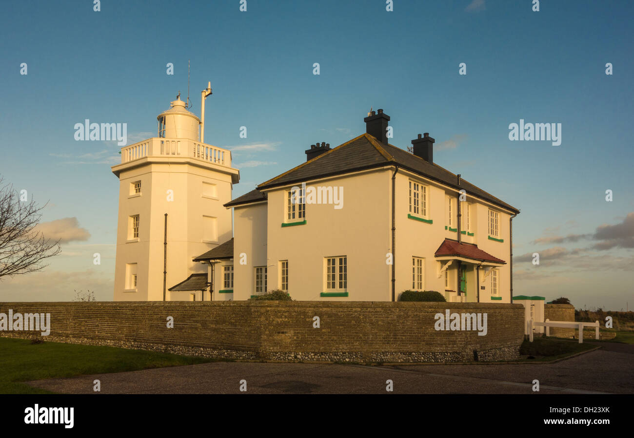 Cromer lighthouse in evening light, Cromer, Norfolk, England Stock ...