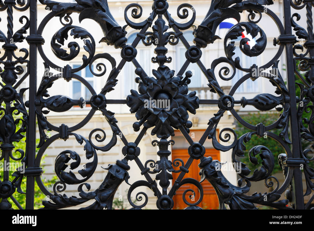 Zagreb metal fence, Croatian History Museum Stock Photo - Alamy