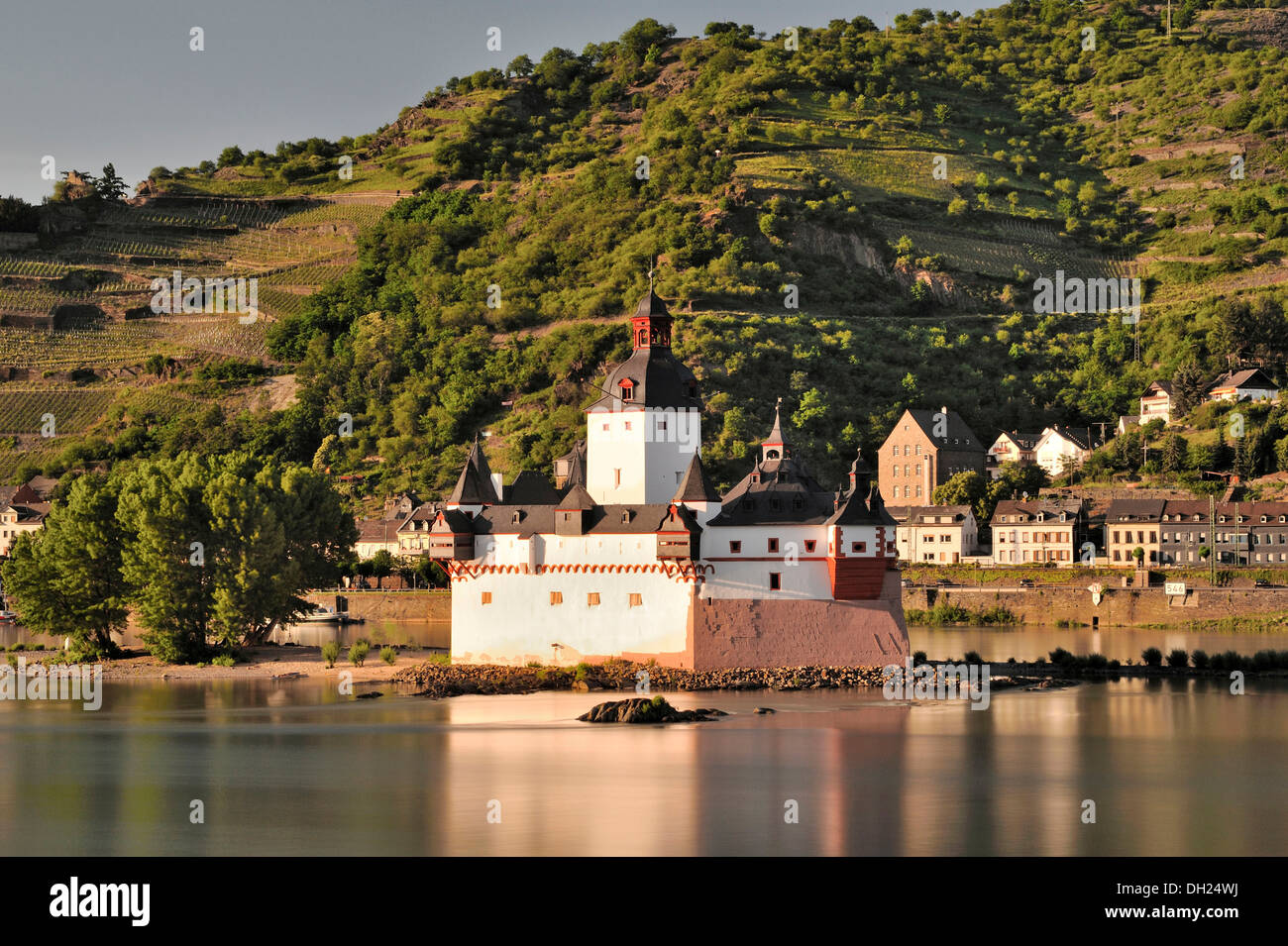 Burg Pflalzgrafenstein Castle, Kaub, UNESCO World Heritage Site, Upper ...