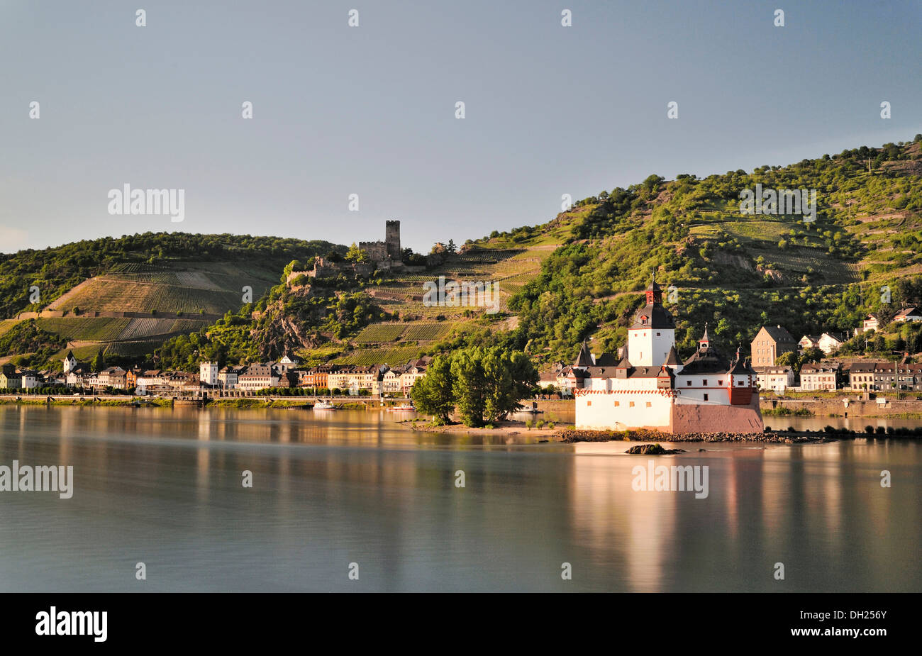 Burg Pflalzgrafenstein Castle, Kaub, UNESCO World Heritage Site, Upper ...
