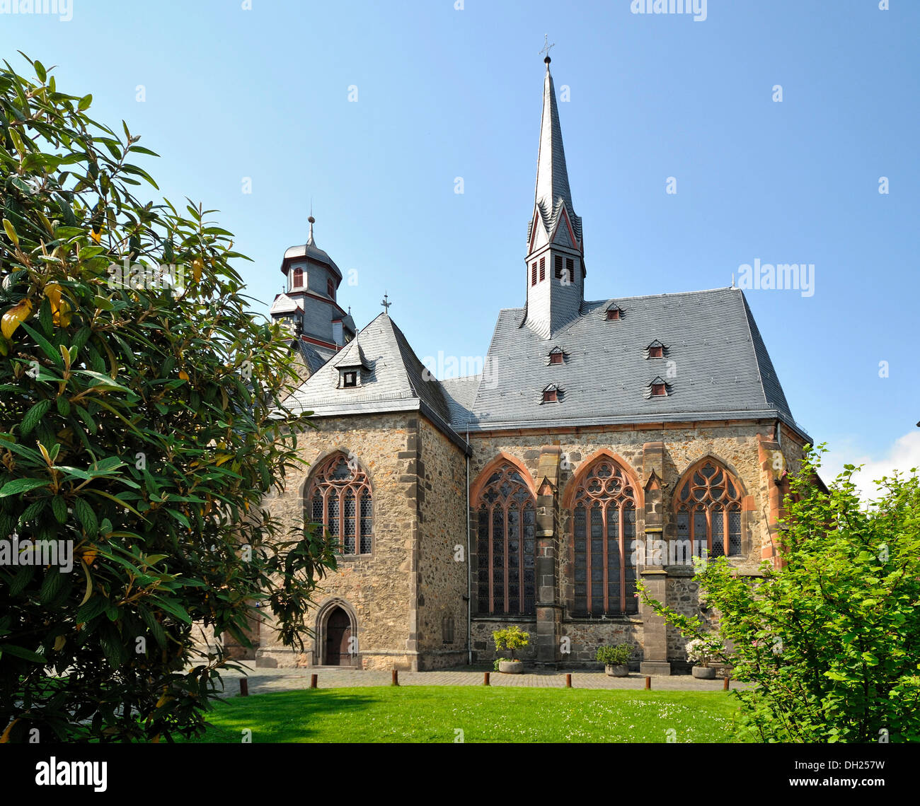 Gothic St. Mark's Church, basilica, Butzbach, Hesse Stock Photo - Alamy