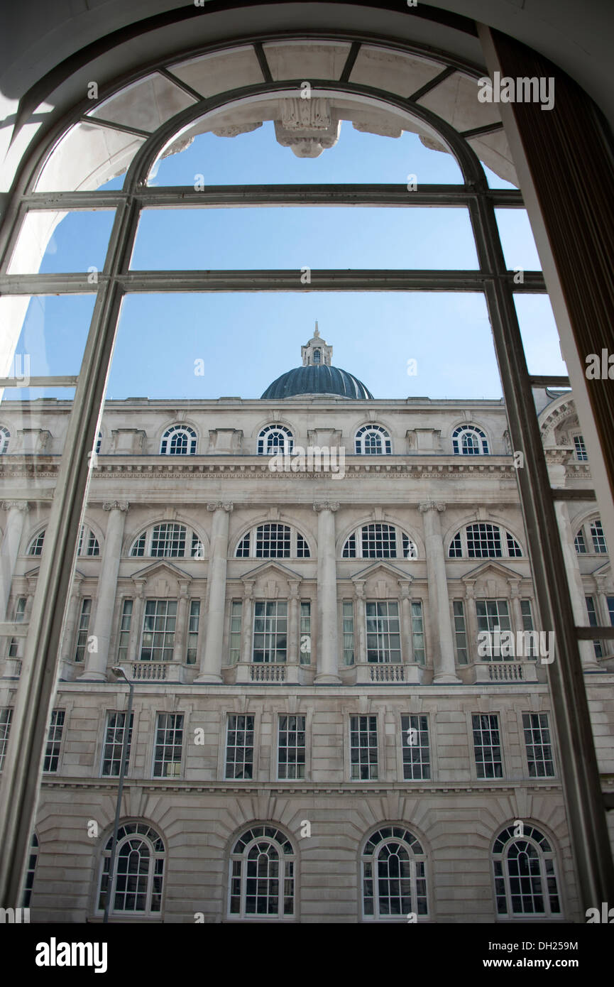 Royal Liver Building Window View Liverpool Merseyside UK Stock Photo ...