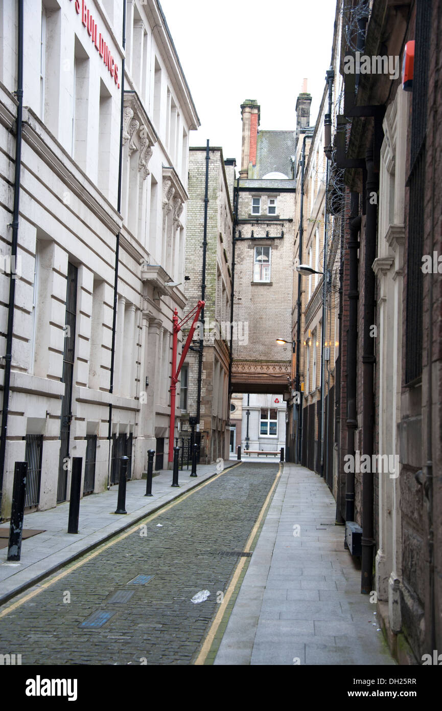 Narrow Back Street Alley Alleyway Victorian UK Stock Photo - Alamy