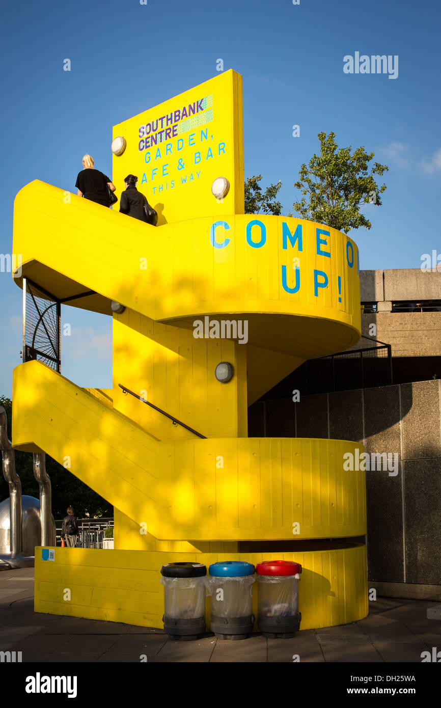 yellow building at Southbank centre London Stock Photo - Alamy