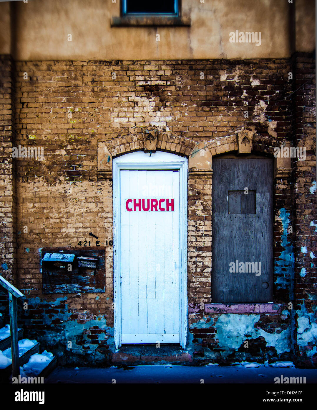 Church in the hood Stock Photo - Alamy
