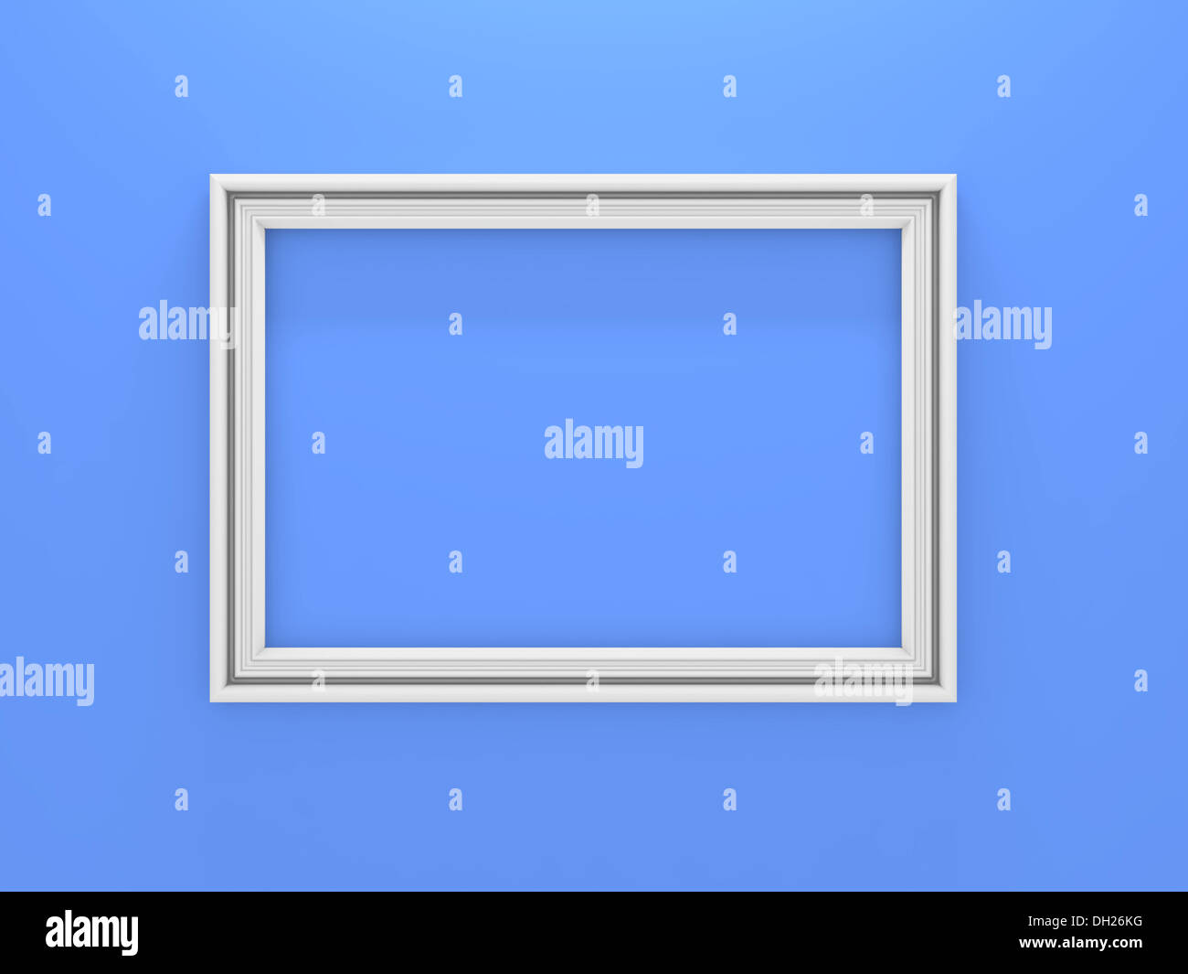 White photo frame Stock Photo - Alamy