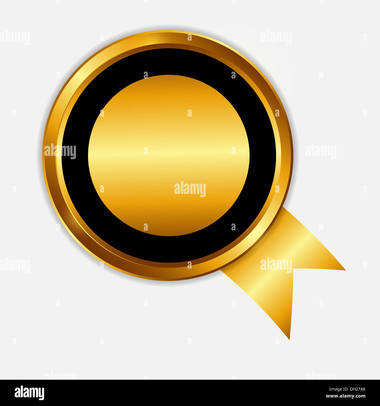 Vector gold sign, label template Stock Photo - Alamy