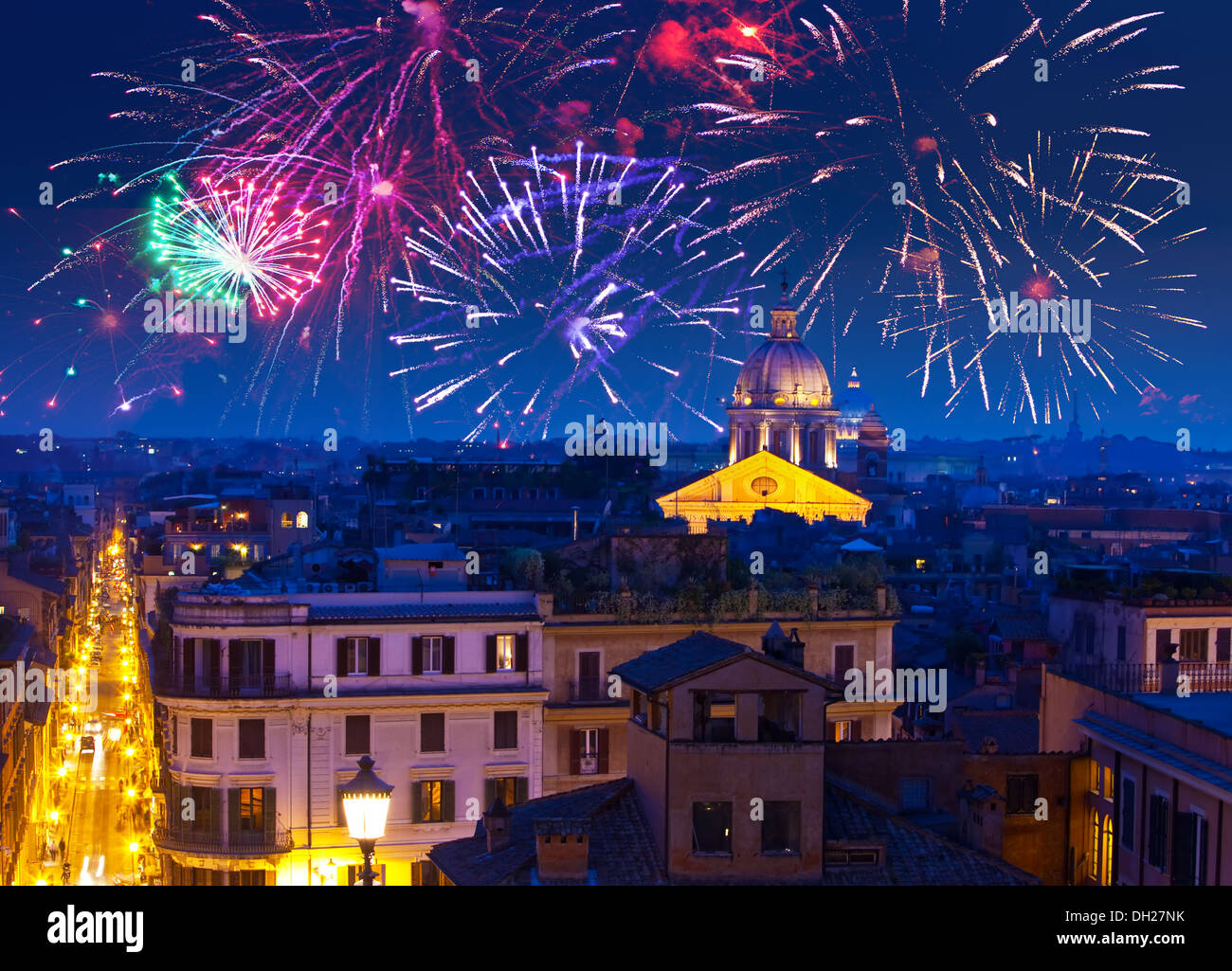 Celebratory fireworks hi-res stock photography and images - Alamy