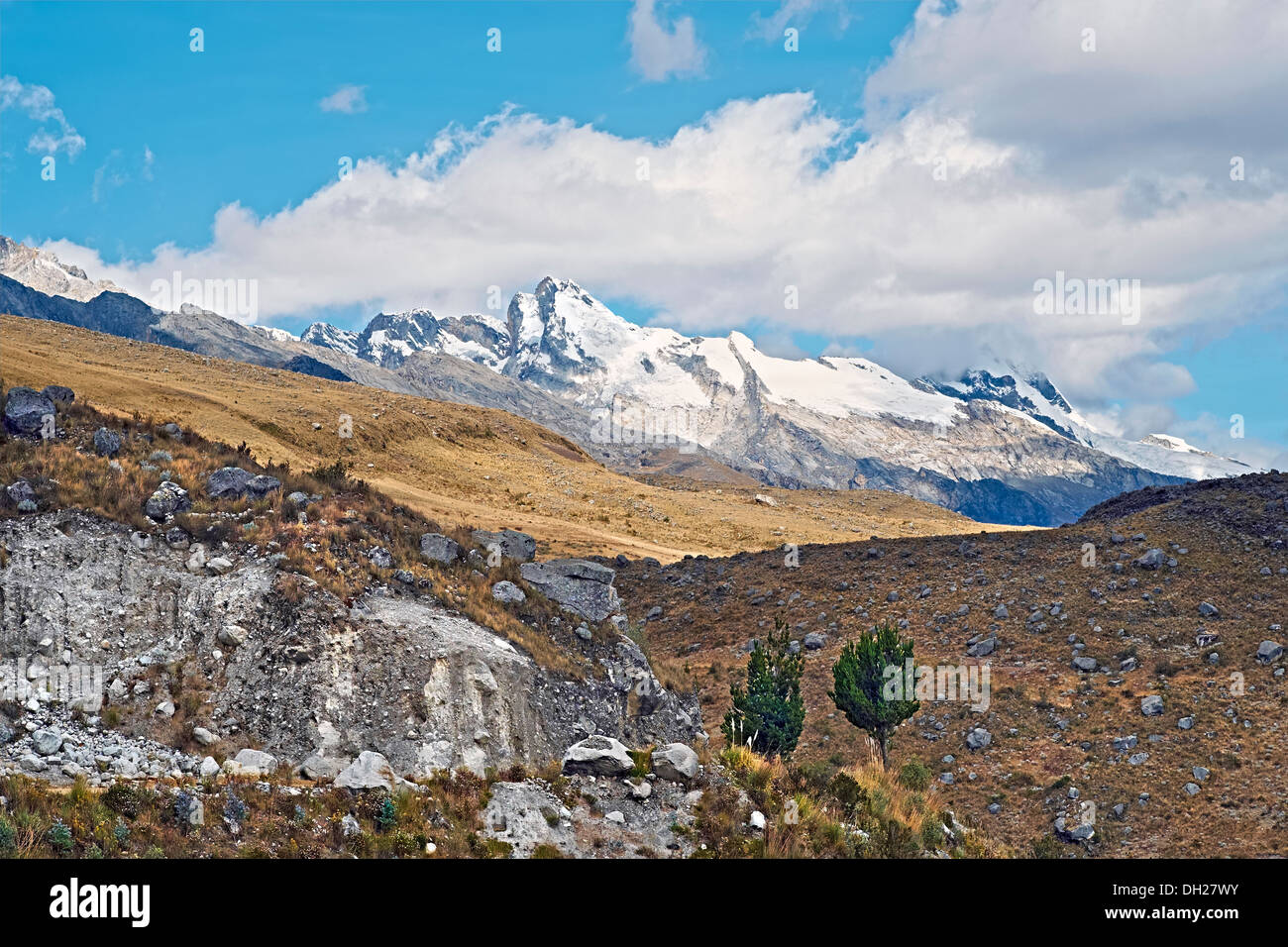 Summit of Huantsan in the Peruvian Andes, South America Stock Photo - Alamy