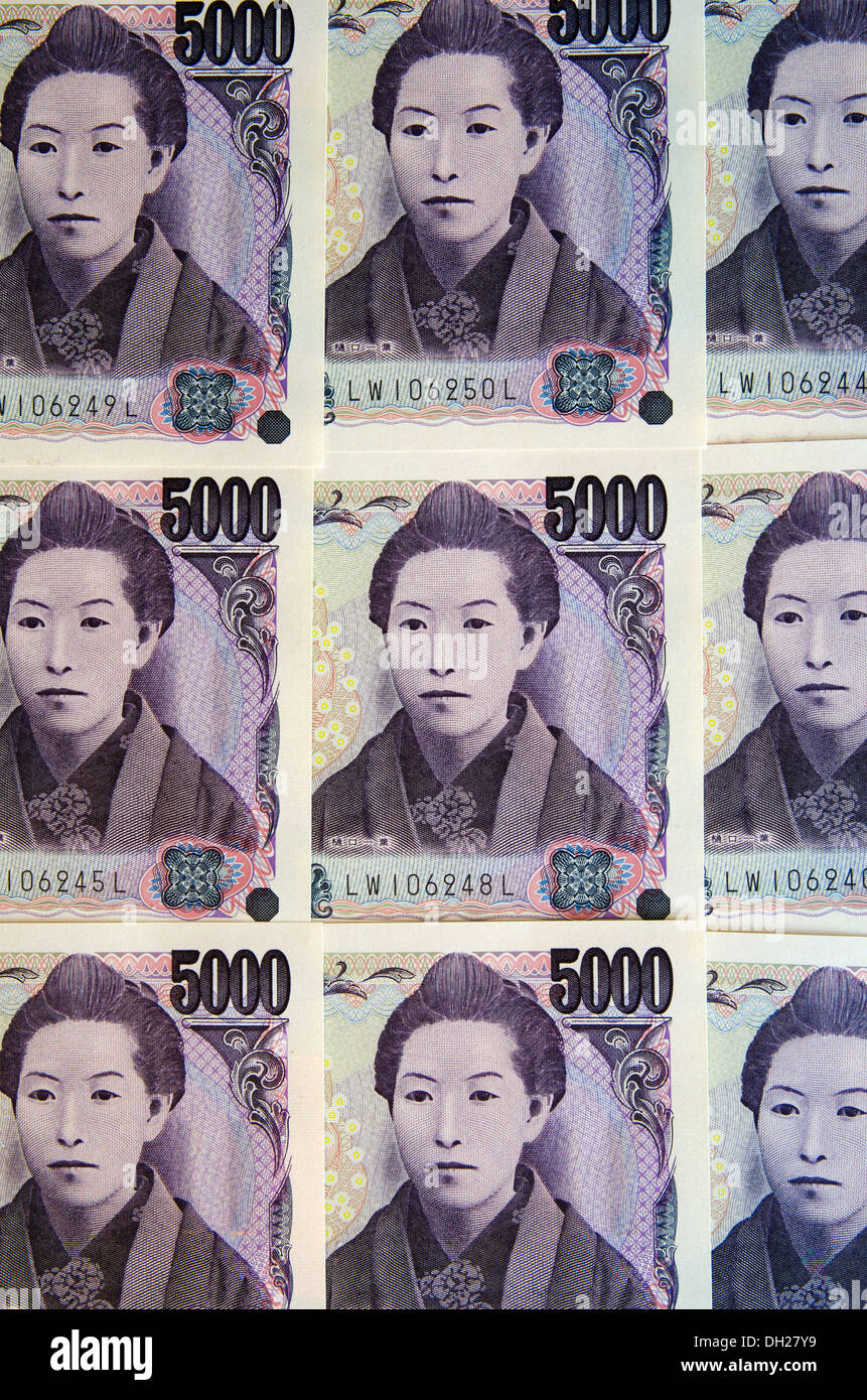 Background of details fro, japanese notes Stock Photo - Alamy