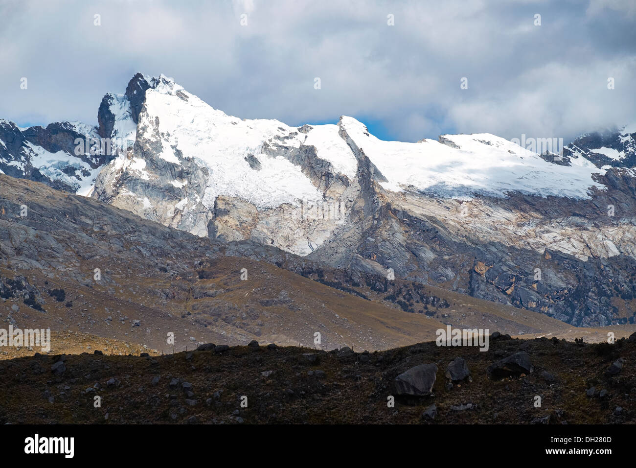 Summit of Huantsan in the Peruvian Andes, South America Stock Photo - Alamy