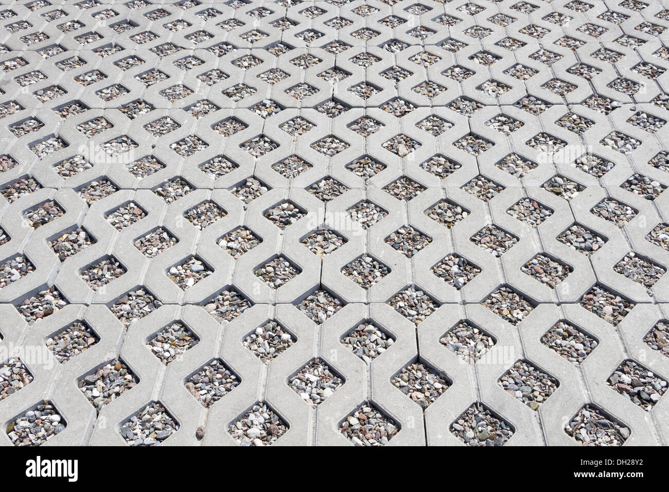 Grassed modular grid pavement hi-res stock photography and images - Alamy