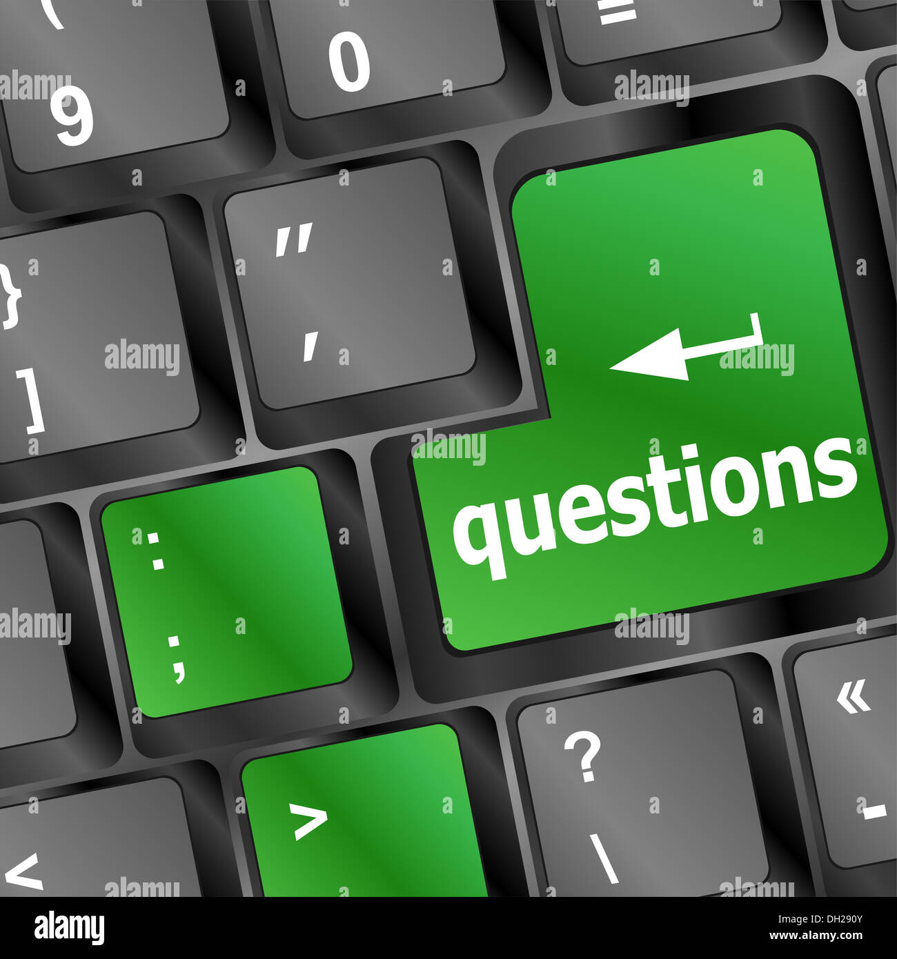 Question mark on the keyboard hi-res stock photography and images - Alamy