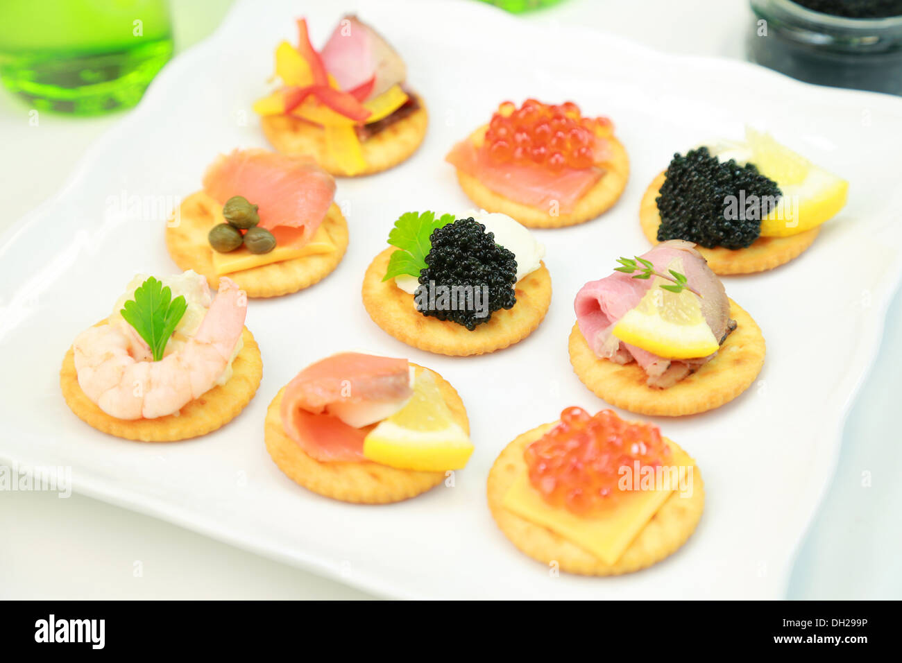 Assorted canapes hi-res stock photography and images - Alamy
