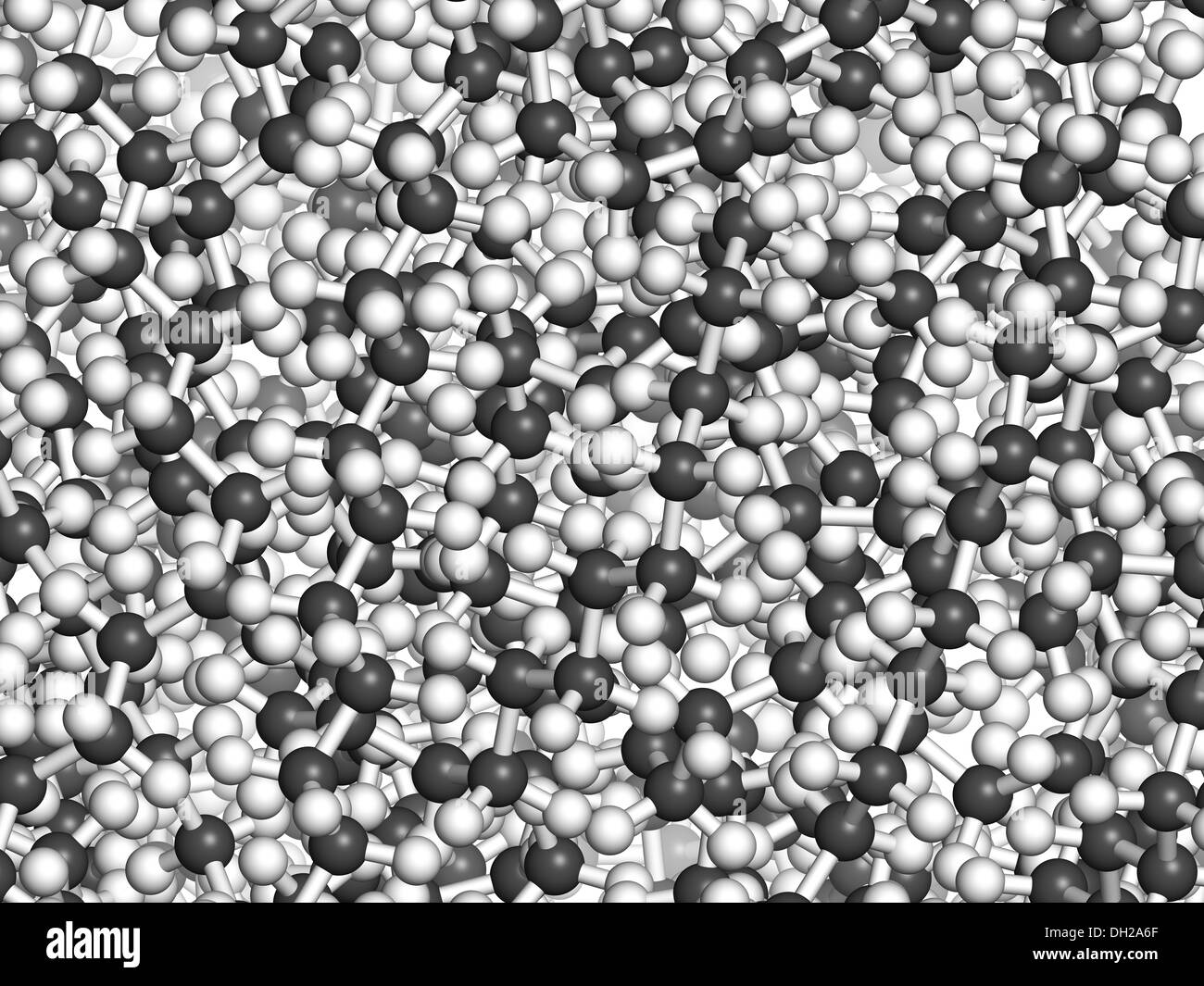 Polyethylene (PE, polythene, polyethene) plastic, chemical structure ...