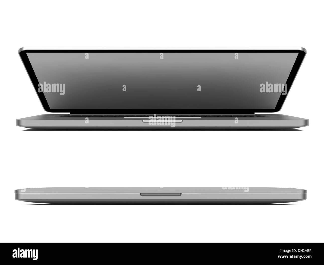 Modern Laptop Isolated on White Stock Photo - Alamy