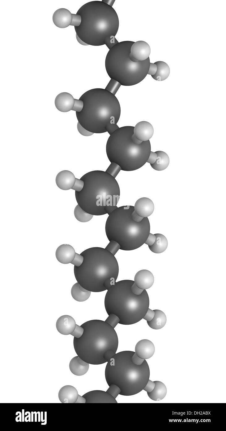 Polyethylene (PE, polythene, polyethene) plastic, chemical structure ...