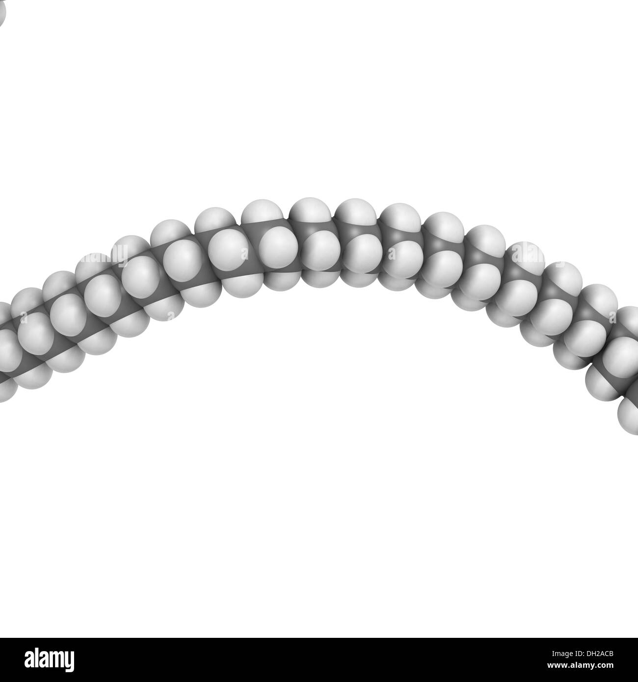 Polyethylene (PE, polythene, polyethene) plastic, chemical structure ...