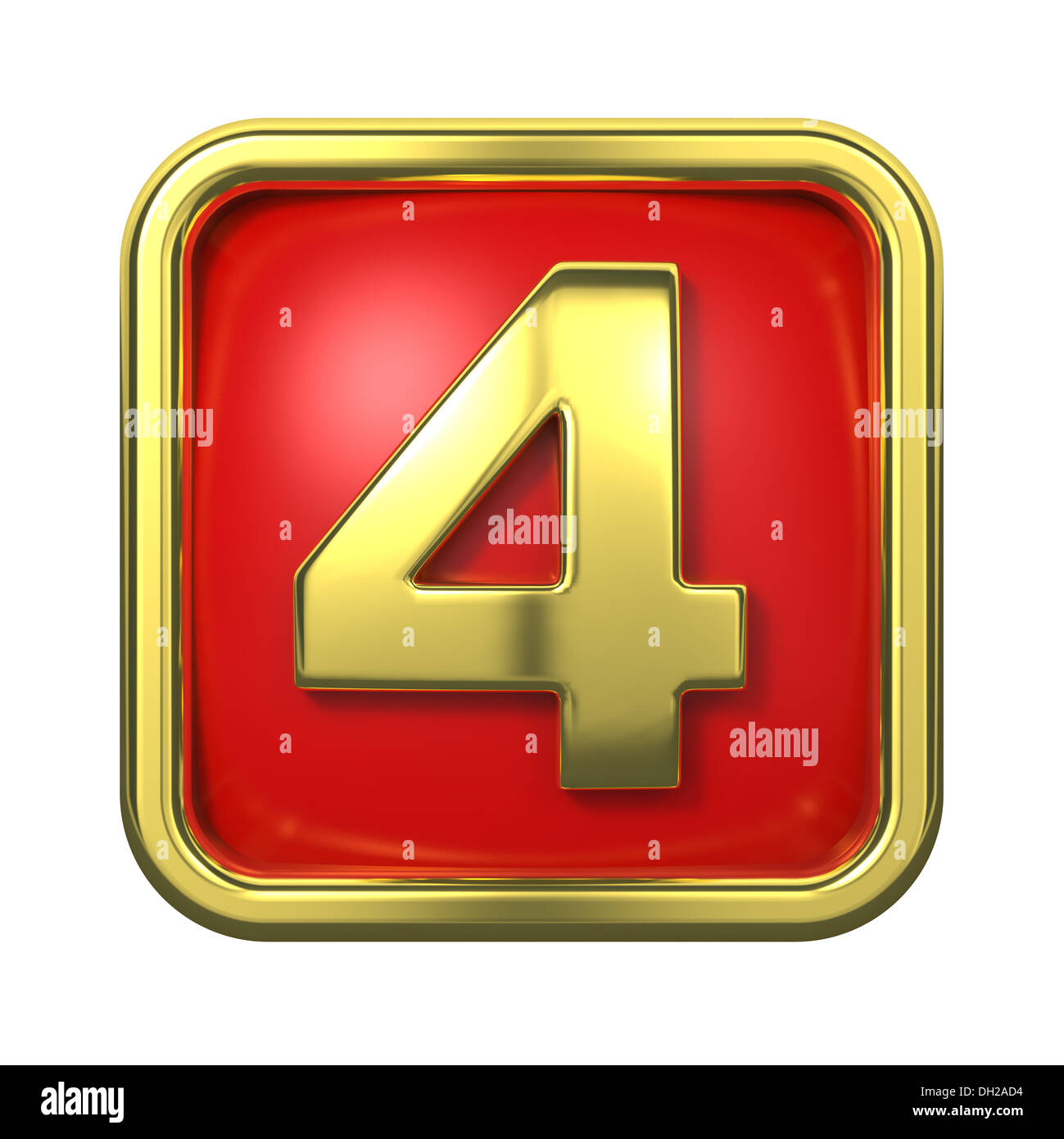 Red 4 illustration Cut Out Stock Images & Pictures - Alamy