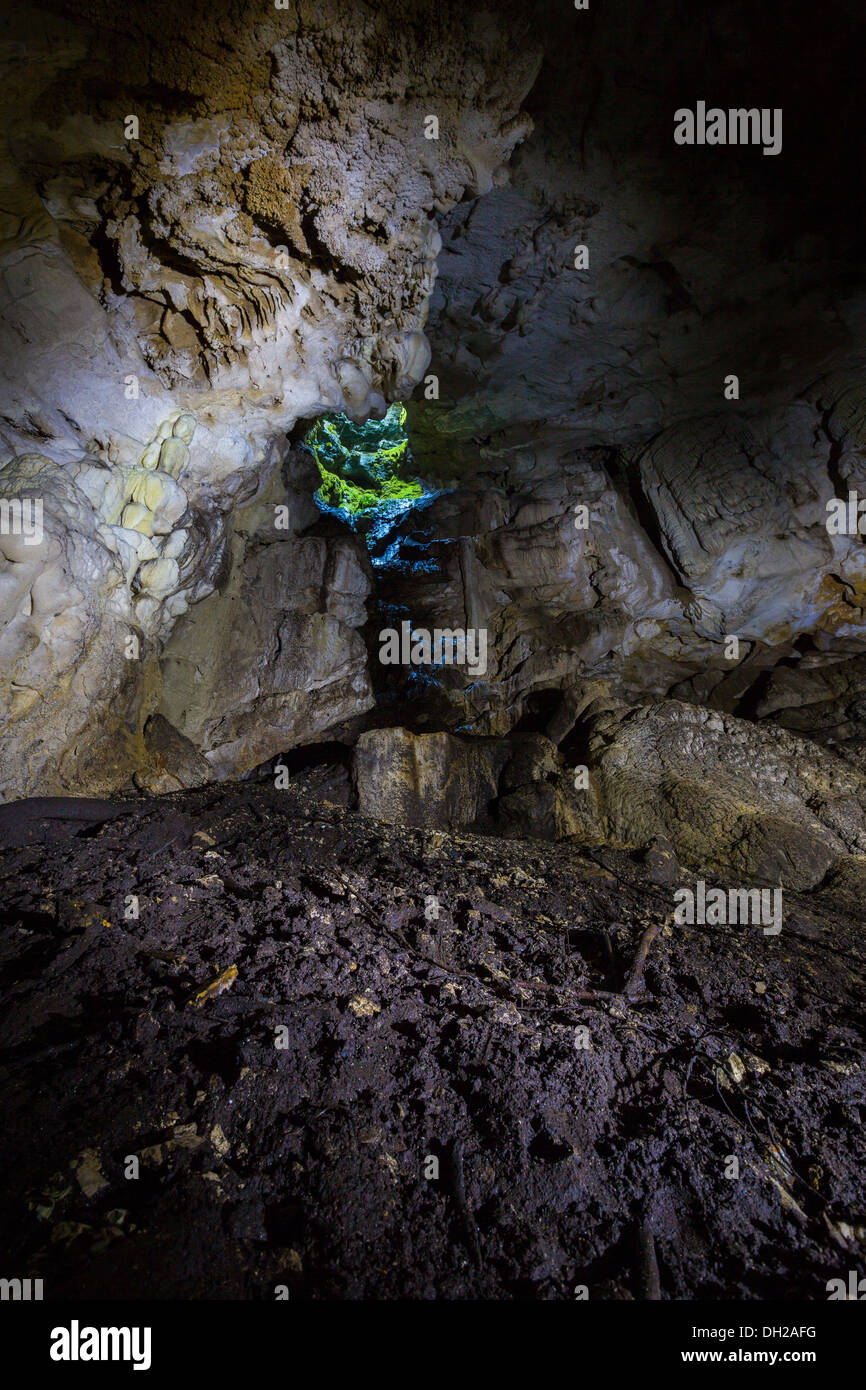 Into the cave Stock Photo - Alamy
