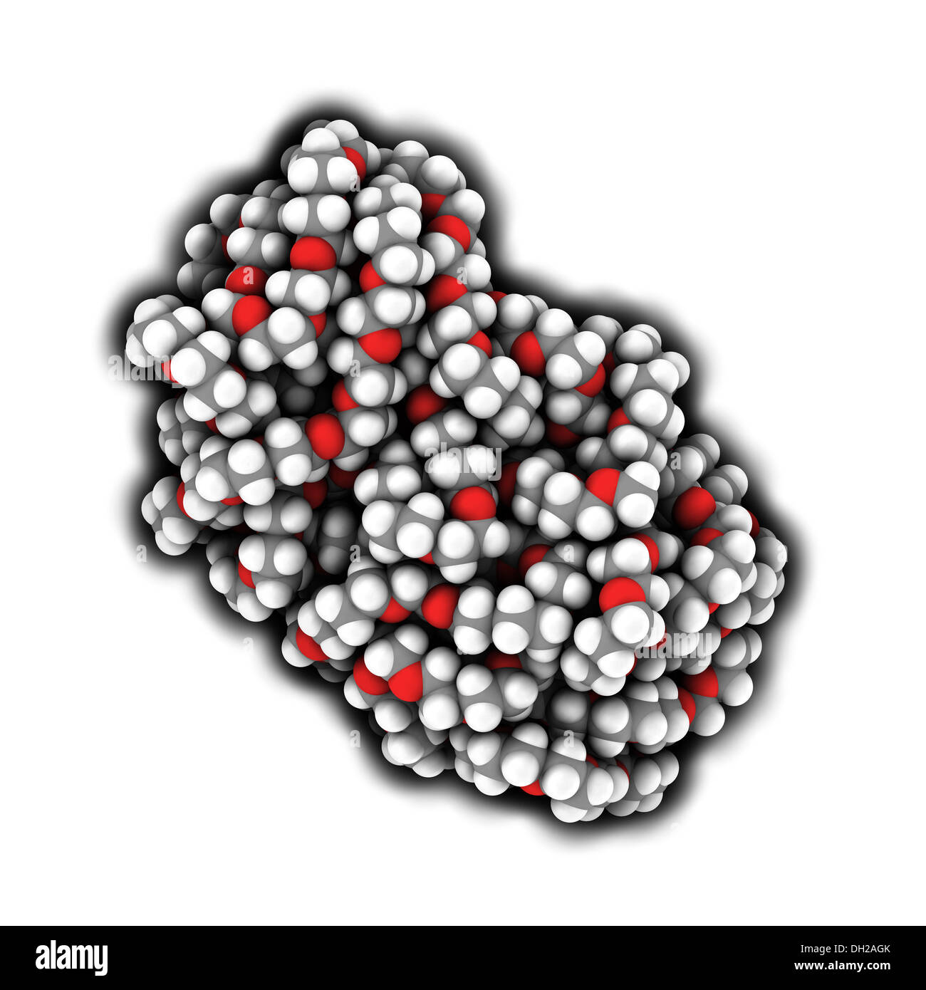 Polyethylene glycol 10.000 (PEG, polyethylene oxide, PEO) molecule ... Polyethylene glycol 10.000 (PEG, polyethylene oxide, PEO) molecule ...