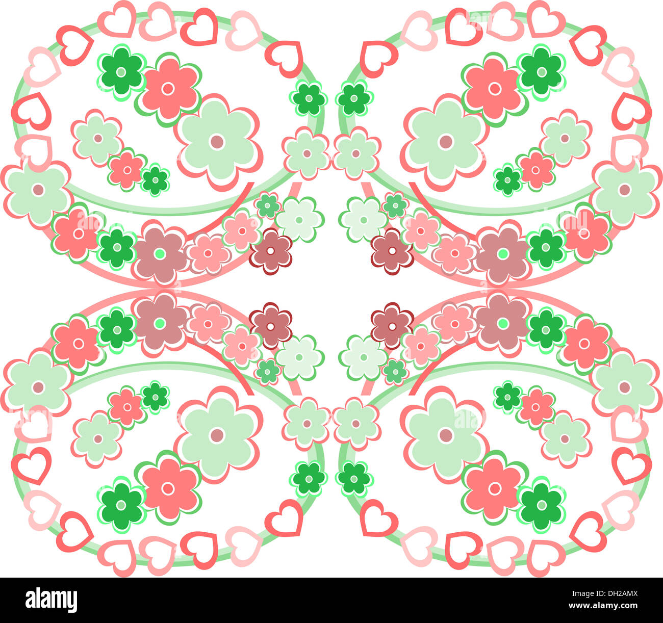 Retro pink love graphic Cut Out Stock Images & Pictures - Alamy